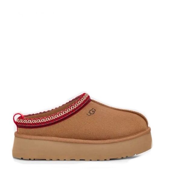 UGG | Shoes | Ugg Tazz Slippers Tasman Slipper Platform Braided Red Chestnut Brown Size 9 | Poshmark